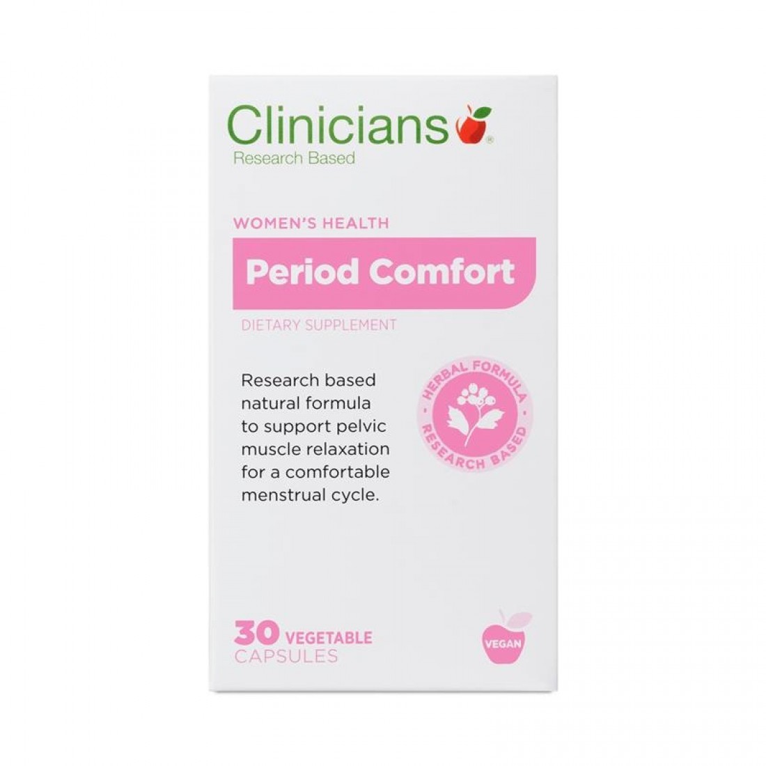 Clinicians Period Comfort Capsules 30